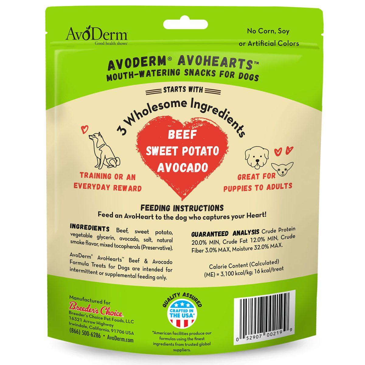 AVODERM® AVOHEARTS™ BEEF & AVOCADO FORMULA - AvoDerm